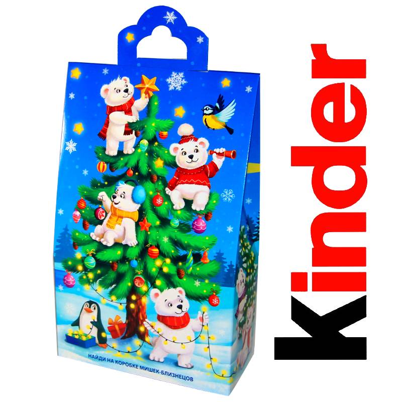 Детский новогодний подарок Киндер весом 1000 грамм по цене 920 руб от ...